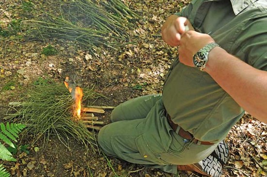 How to Light a Campfire With One Match
