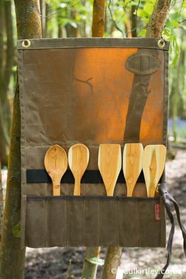 Carving A Set Of Utensils For A Frost River Utensil Roll